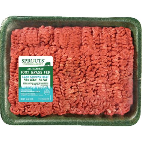 Sprouts 93 Lean Grass Fed Ground Beef Fig App