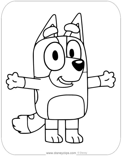 Bluey Heeler Coloring Page