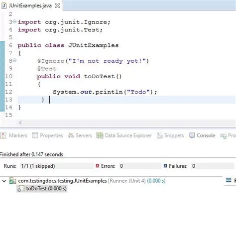Junit Test Annotation Examples Testingdocs