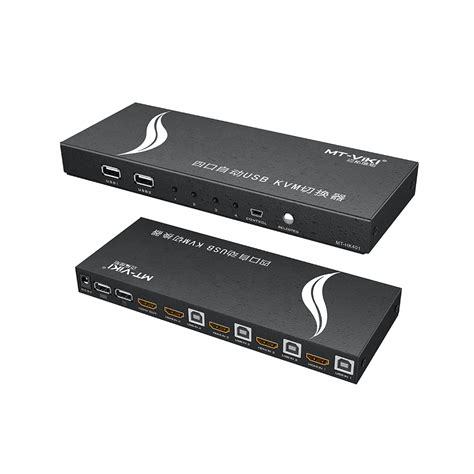 4 Port Kvm Switch Hdmi 4k 60hz Mt Viki Usb Hdmi Kvm Switch Support Hotkey Wireless Keyboard
