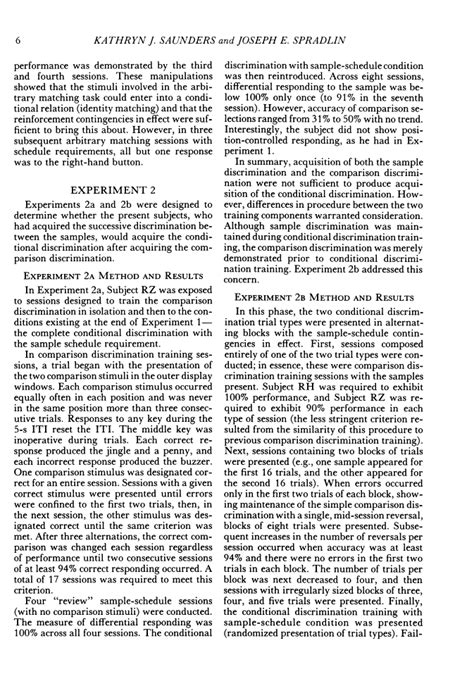 Conditional Discrimination In Mentally Retarded Adults The Effect Of