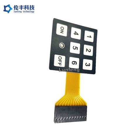 Fpc Circuit Membrane Switch Keypad Matte Membrane Keyboard Switch