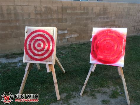 Project Tomahawkknife Throwing Targets And Stands Fun With Woodworking
