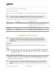 Lab Pdf Splunk Fundamentals Lab Exercises Lab Typographical Conventions Sourcetype Db