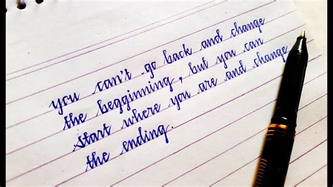 Beautiful Sharp Edge Cursive Handwriting Practice Stylish Writer Hand Lettering Practice
