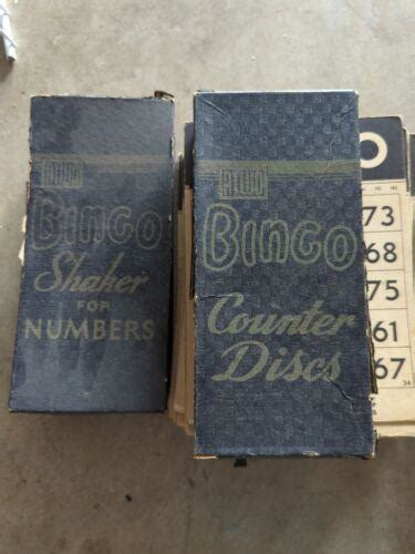 Vintage Atwo Product Bingo Cards Set Of 60 Cards Numbers And Placers