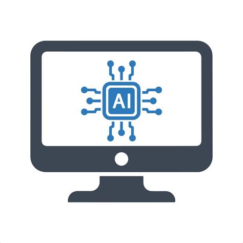 Artificial Intelligence Icon Semiconductor Cpu Processor Ai Chip Icon 52089962 Vector Art At