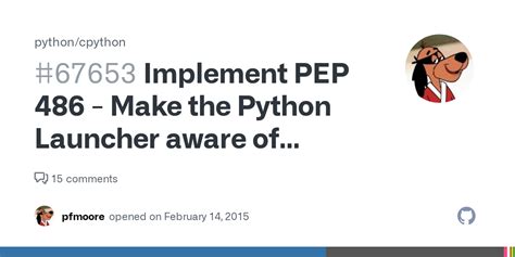 Implement Pep 486 Make The Python Launcher Aware Of Virtual Environments · Issue 67653
