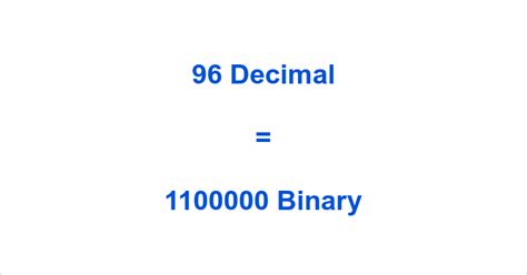 96 in binary how to convert 96 to binary