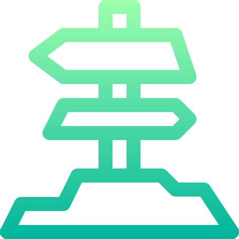 Direction Basic Gradient Lineal Color Icon Direction Basic Gradient Lineal Color Icon