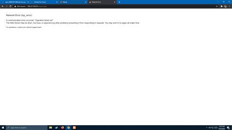 network error tcp error hosting support infinityfree forum