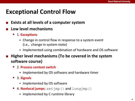 Exceptional Control Flow Ppt Download