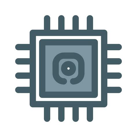 Microchip Icon Cpu Central Processing Unit Computer Processor Chip