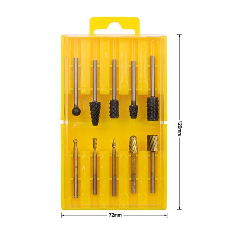 10 Stücke Hss Holz Router Bits Dateien Titan Besch Grandado