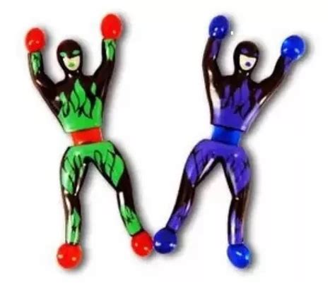 2 Bonecos Brinquedo Super Ninjas Gruda Escala Parede Vidro Mercadolivre
