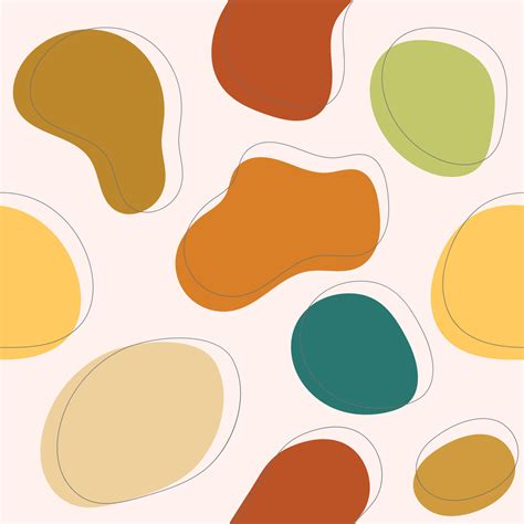 Abstract Seamless Flat Blob Doodle Pattern 7920929 Vector Art At Vecteezy
