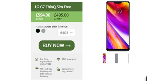 Lg G Thinq Uk Pricing Revealed Gizmochina