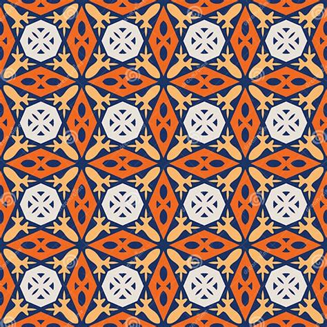 Classic Pattern Ornament Seamless Geometric Pattern For Design Wallpaper Fashion Print Stock