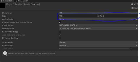 Unity 3D Render Texture From Camera Low Resolution And Quality