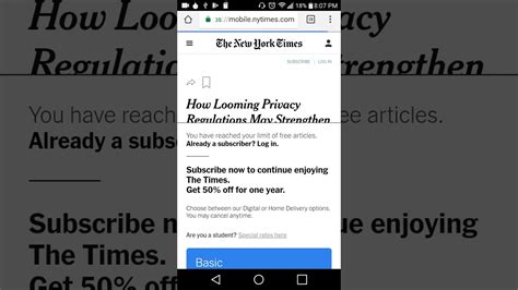 How To Bypass A Website Paywall On Android Youtube
