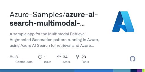 Github Azure Samplesazure Ai Search Multimodal Sample A Sample App For The Multimodal