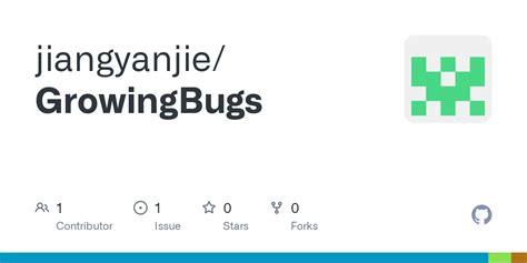 GitHub Jiangyanjie GrowingBugs
