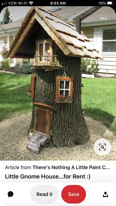 Fairy House Fairy Garden Squirrel Feeders Garden Art Crafts Fairy Tree Hobbit House Tree