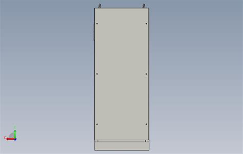 钣金控制柜 Step 模型图纸下载 懒石网