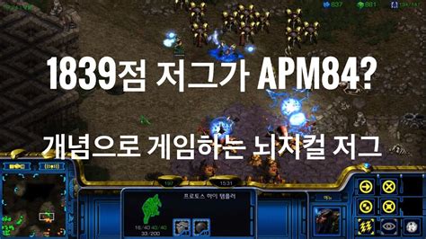 뇌지컬 저그 Vs 피지컬 토스 Youtube