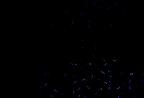 Dark Blue Vector Pattern With Gender Elements Vector Art At Vecteezy