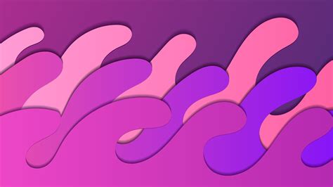 Modern Glow Abstract Wave Papercut Violet Background Geometric Dynamic Gradient Purple Wave
