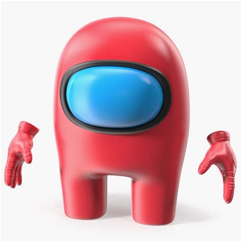 Among Us Character Red Rigged 3d Model 39 Max Free3d