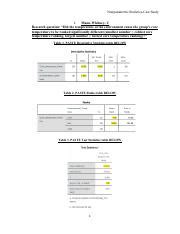 Nonparametric Statistics Case Study Docx Pdf Nonparametric Statistics Cast Study I Mann