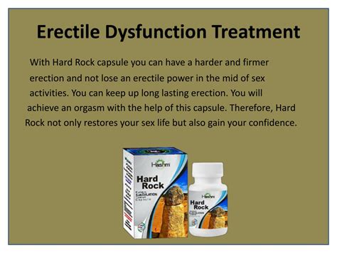 Ppt Hard Rock Your Best Solution To Solve Erectile Dysfunction Powerpoint Presentation Id