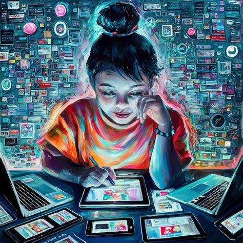 Premium Photo Businesswoman Laptop Using Social Media Marketing