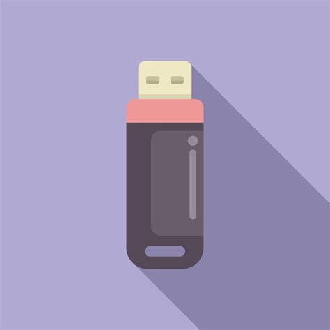 Premium Vector Usb Flash Drive Flat Design Icon