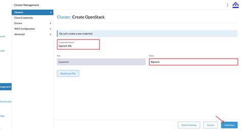 Create Cluster Welcome To The Bigstack Cube Platform Documentation
