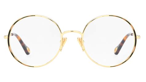 Lunettes de vue Chloé Ch0040O 001 Or Brillant Ronde Krys
