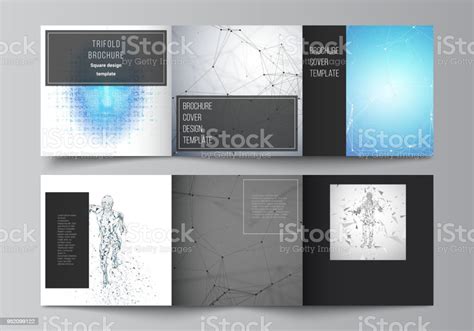 편집 가능한 레이아웃의 검은 색된 최소한의 벡터입니다 현대 크리에이 티브 평방 브로슈어 또는 전단지 디자인 서식 파일을 포함