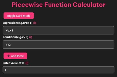 Free Piecewise Function Calculator 2025