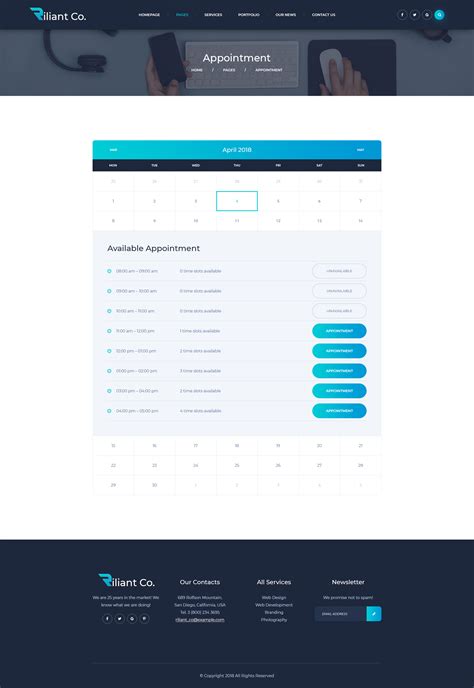 Riliant Corporate Agency Psd Template By Denysthemes Themeforest