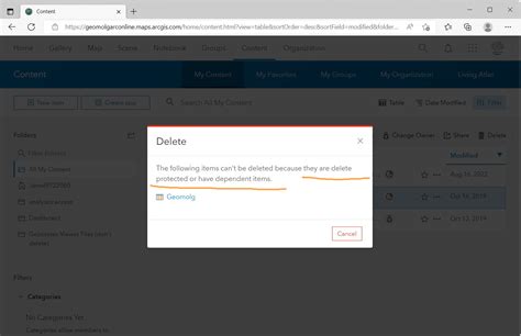 Solved Arcgis Online How To Delete Content Item Of Hub Esri