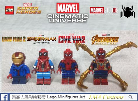 Moc Lego Mcu Spider Man Lego Iron Man Lego Lego Custom Minifigures