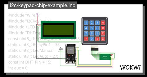 I2c Keypad Chip O Copy 2 Wokwi Esp32 Stm32 Arduino Simulator