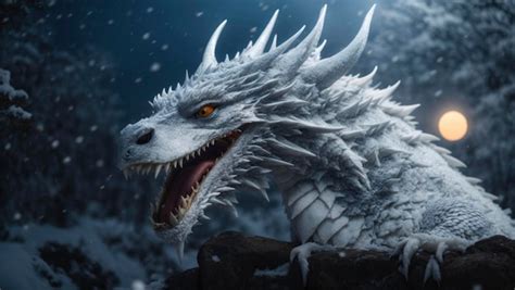 Premium Ai Image A White Good Dragon