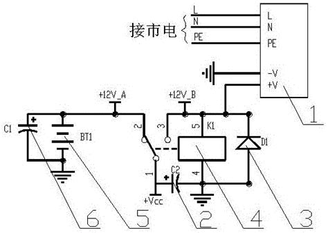一种电池与开关电源供电自动切换电路的制作方法