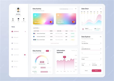 그래프 차트 및 다이어그램이 포함된 인포그래픽 대시보드 Ui Ux 디자인 버스용 웹 인터페이스 템플릿 프리미엄 벡터