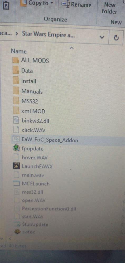 Eaw Foc Space Addon Isnt Working Ive Followed The Installation