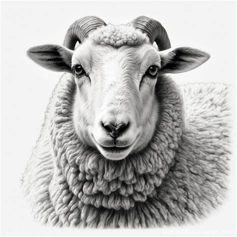 Sheep Pencil Sketch Art Study Stable Diffusion Online