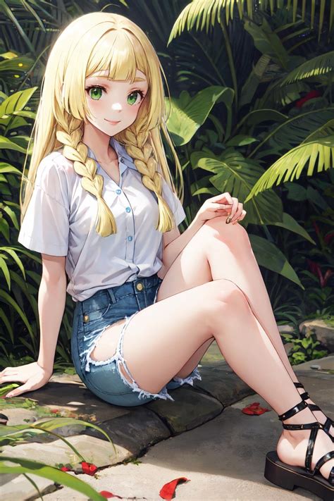 Lillie Blonde Hair Girl Sol Image Created By Tensor Art